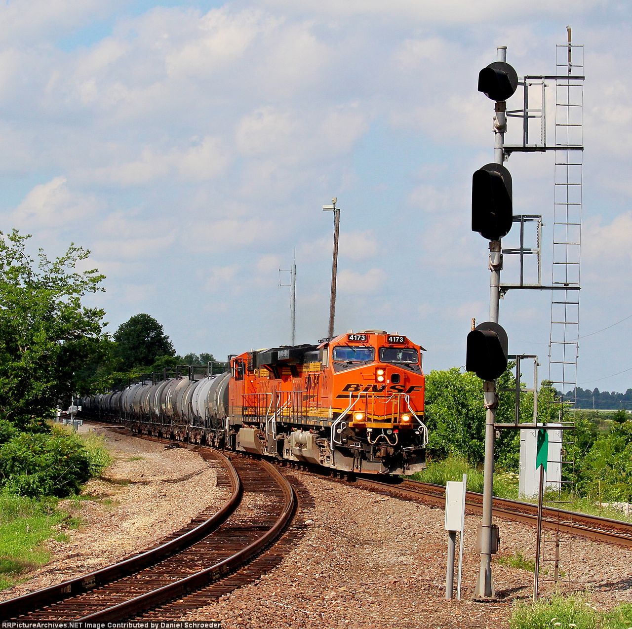 BNSF 4173, 6G1UE2J, corn syrup unit train,